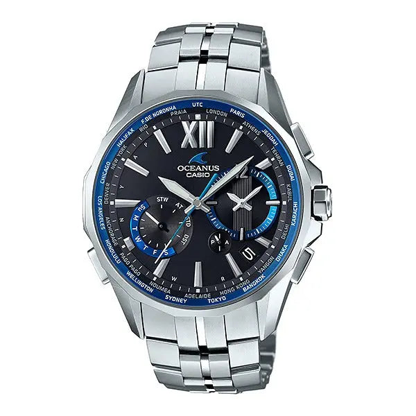 Casio OCEANUS Manta OCW-S3400-1AJF Chronograph Solar Radio Wave Men's ...