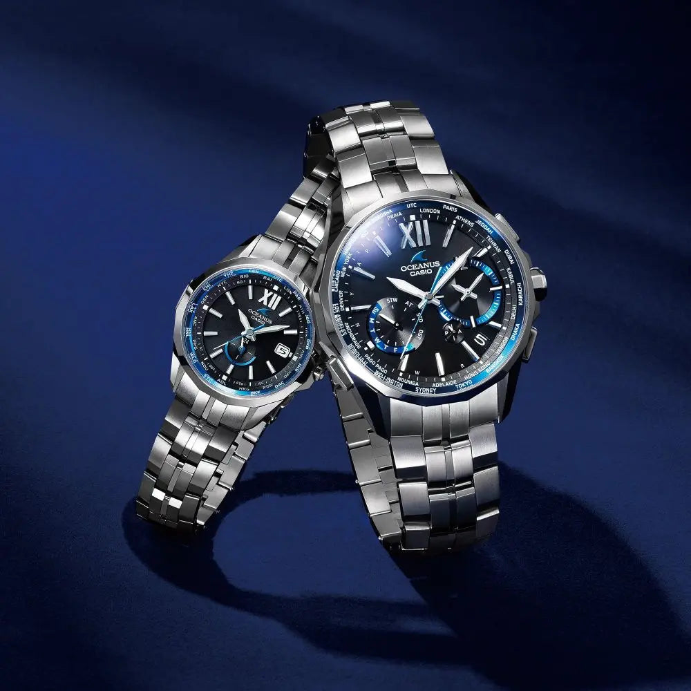 Casio OCEANUS Manta OCW-S3400-1AJF Chronograph Solar Radio Wave Men's ...