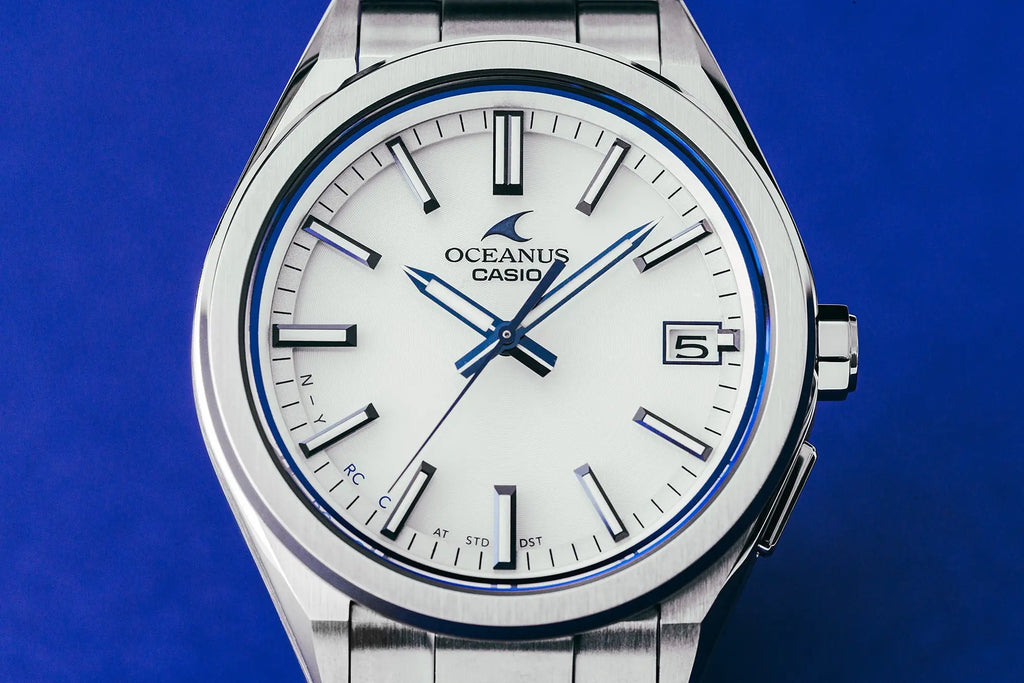 Casio OCEANUS 3 Hands Model OCW-T200S-7AJF Solar Radio Wave Bluetooth ...