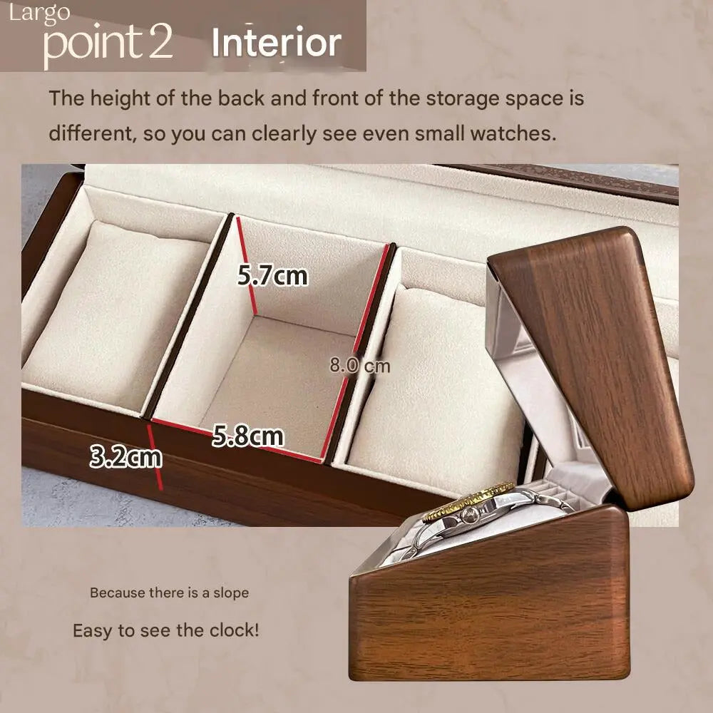 Handmade Wooden Watch Box for 5 Watches Made in Japan – The Japanese ...