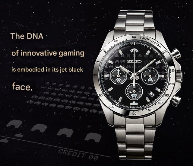 Seiko Space Invaders 45th Anniversary Wristwatch Limited Edition Made ...