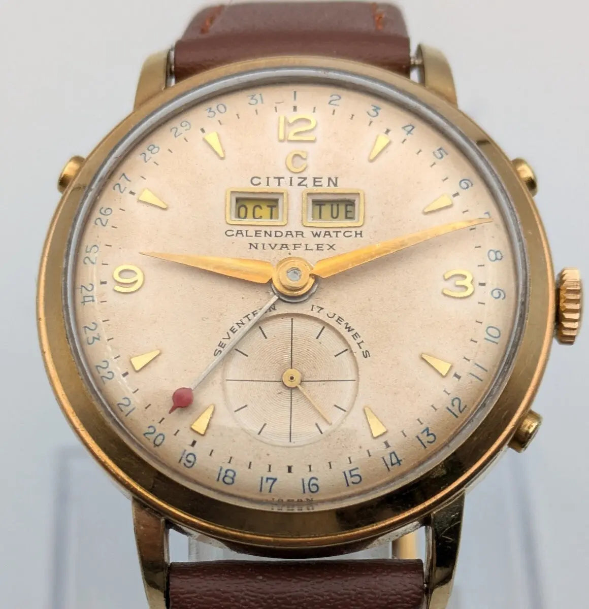Vintage Citizen Triple Calendar Watch Nivaflex – The Japanese Factory