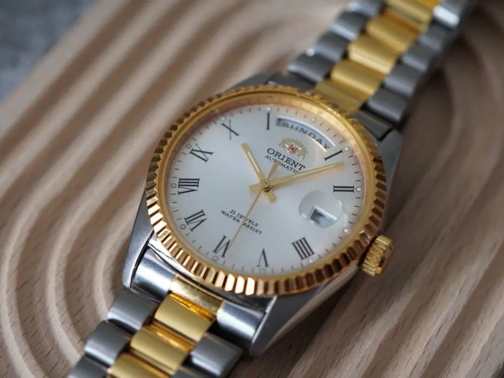 Vintage Orient President Day Date Two Toned Watch – The Japanese Factory
